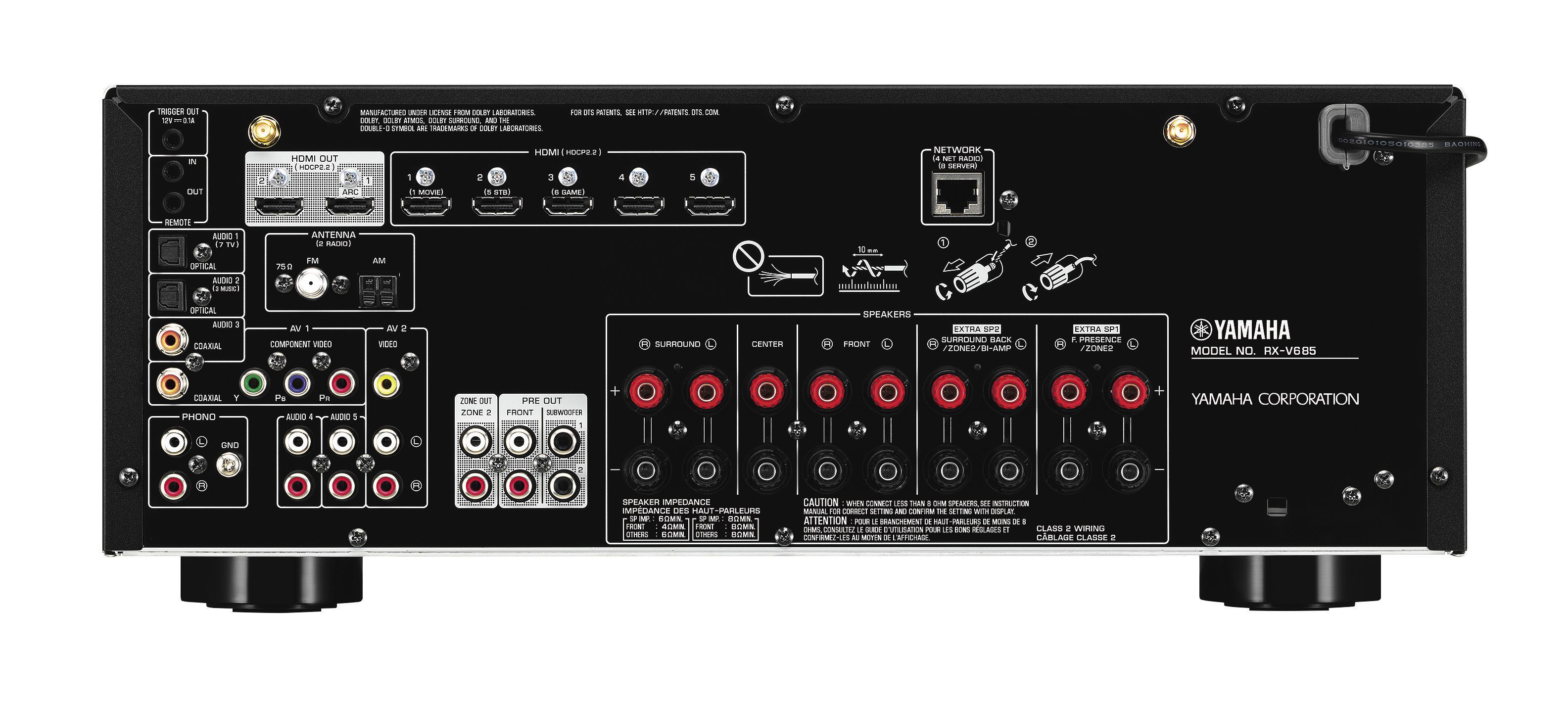 RX-V685 - Overview - AV Receivers - Audio & Visual - Products - Yamaha ...